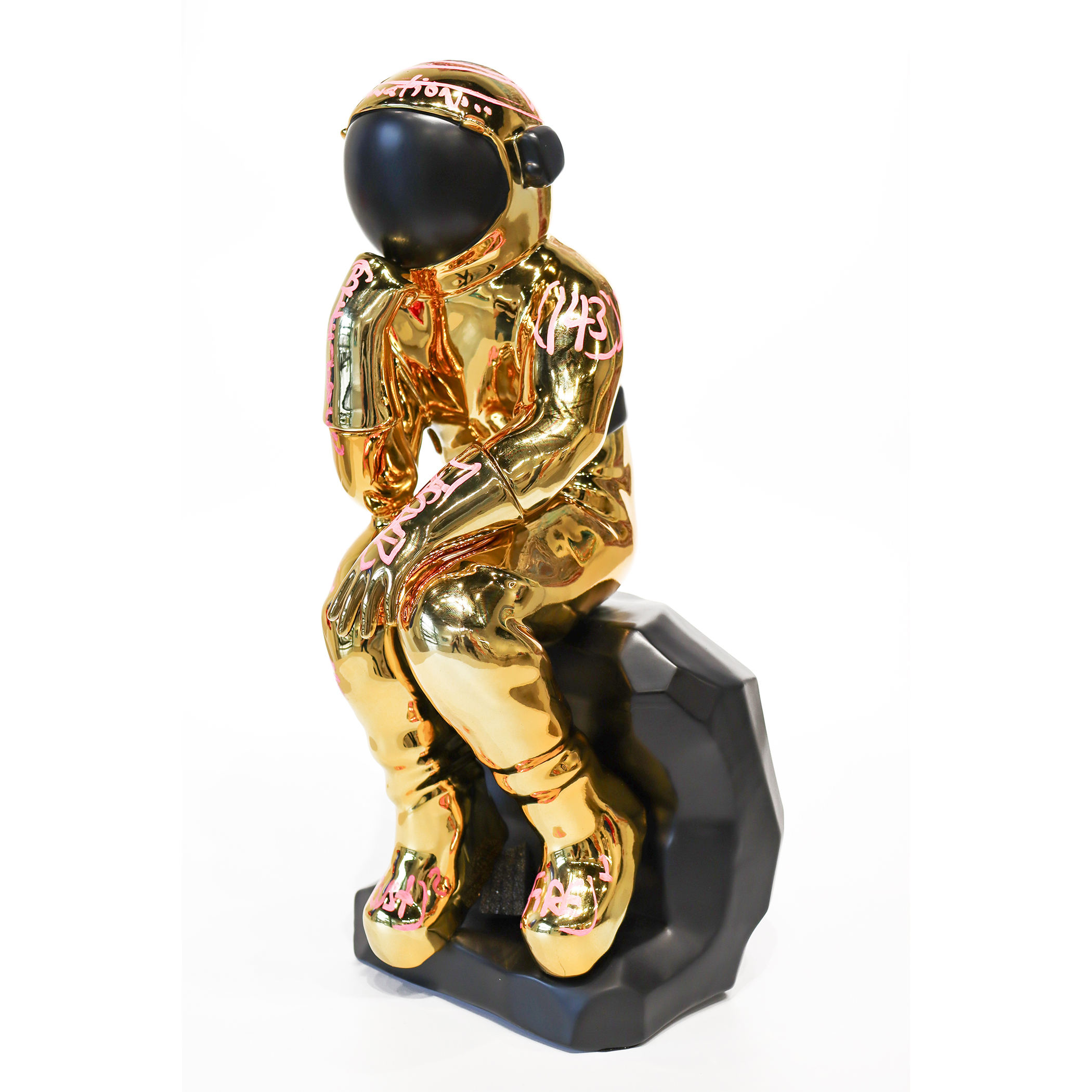 The Thinking Man (gold and black) - District Gallery